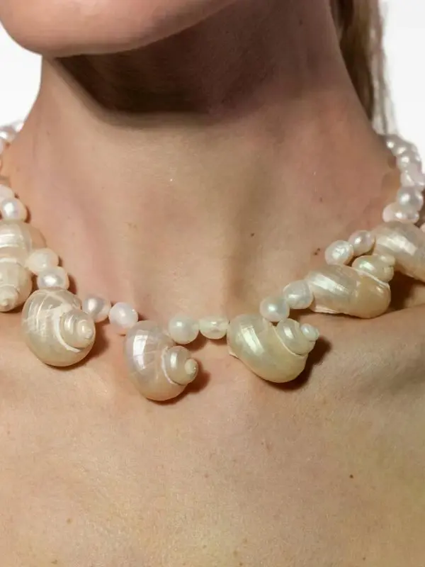 JENNIFER BEHR Ondine Shell-embellished Necklace