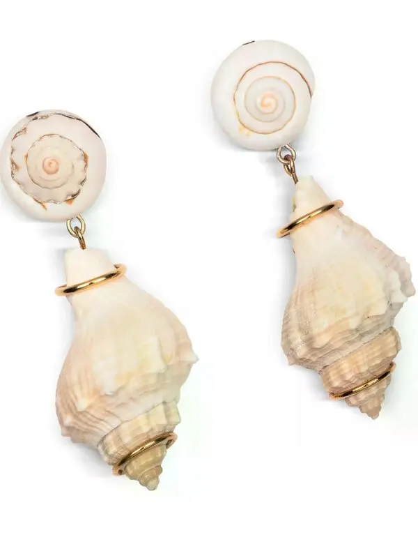 JENNIFER BEHR Pernella Shell-drop Earrings