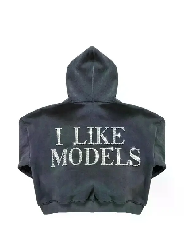 77 STUDIOS Skyami Rhinestone Embellished Hoodie