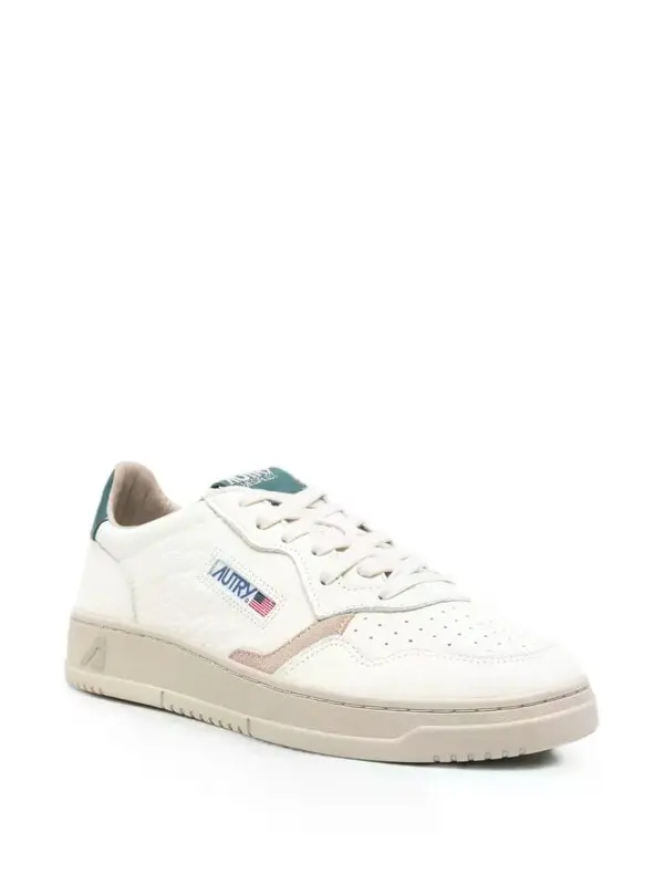 AUTRY Medalist Panelled Leather Sneakers - Neutrals