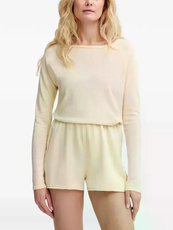 American Vintage Cream White Raglan Sleeve Top
