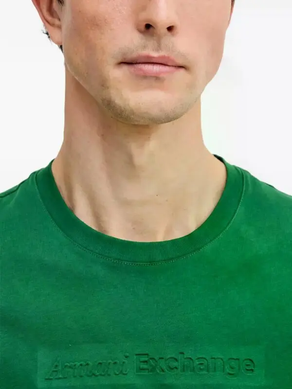 Armani Exchange Logo-debossed T-shirt