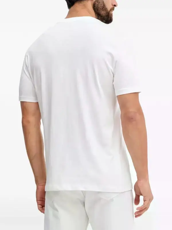 Armani Exchange Logo-embroidered T-shirt
