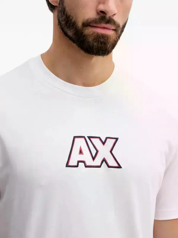 Armani Exchange Logo-embroidered T-shirt