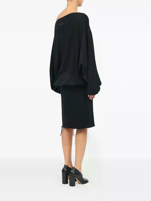 MAISON MARGIELA Asymmetrical Long Sleeve Top
