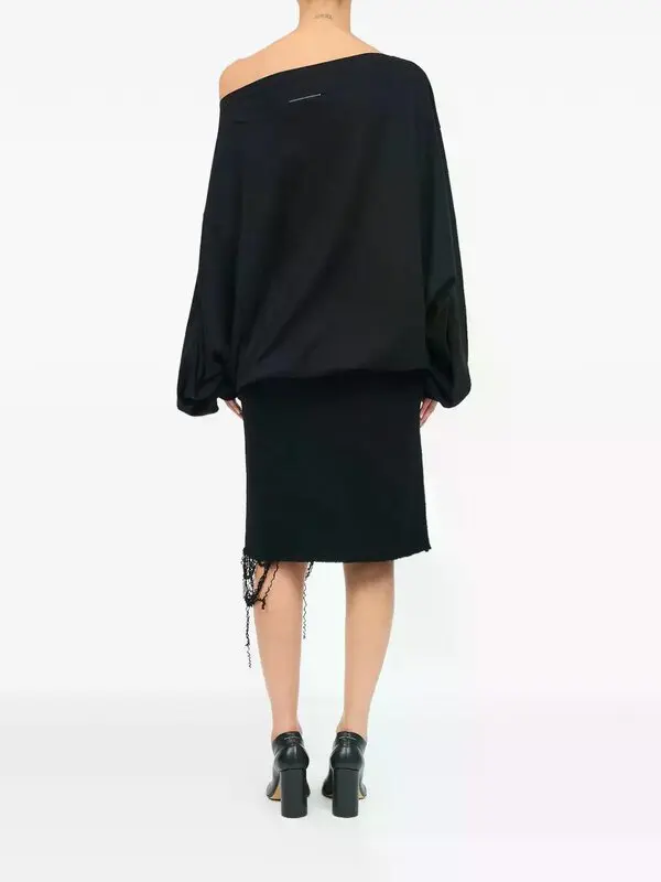 MAISON MARGIELA Asymmetrical Long Sleeve Top
