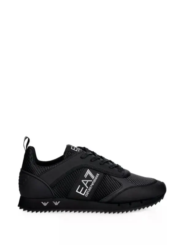 EA7 Logo Print Panelled Sneakers