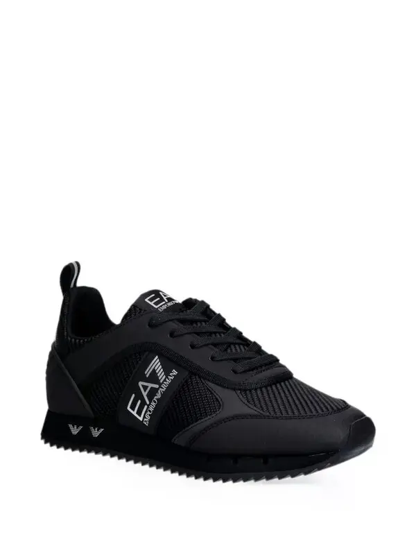 EA7 Logo Print Panelled Sneakers