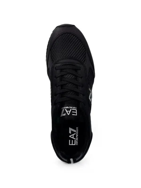 EA7 Logo Print Panelled Sneakers