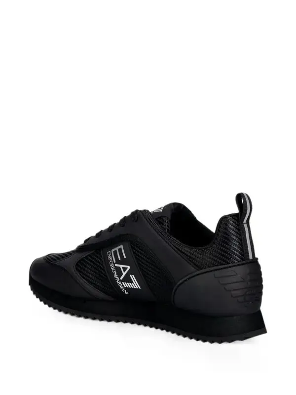 EA7 Logo Print Panelled Sneakers