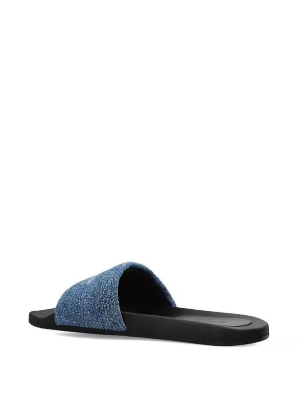 Alexander Wang Sequin Embellished Denim Slides