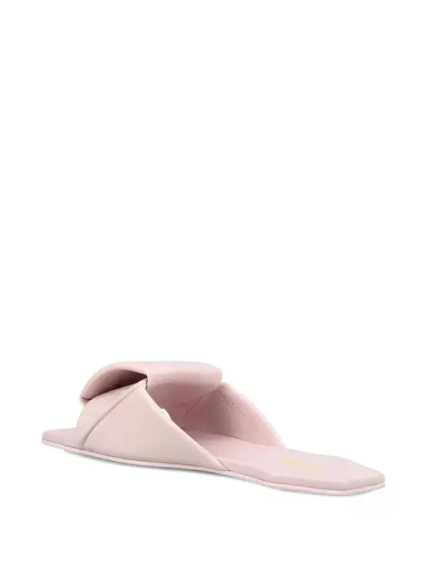 Loewe Padded Square-toe Slides - Pink
