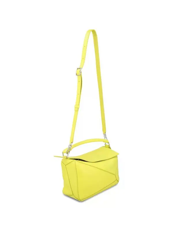 Loewe Small Featherlight Puzzle Tote Bag - Yellow