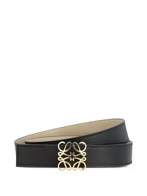 Loewe Anagram Reversible Belt - Black