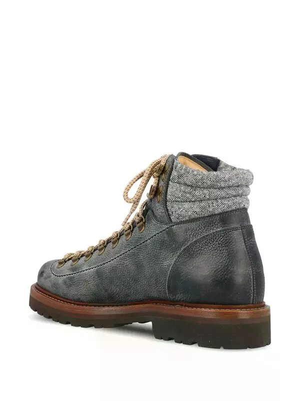 Brunello Cucinelli Leather Panelled Boots