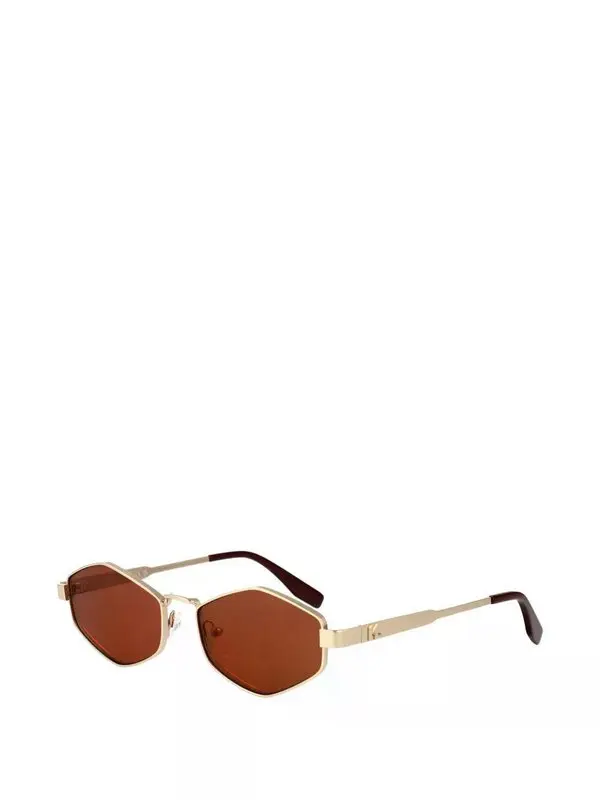 Karl Lagerfeld Geometric Frame Monogram Sunglasses
