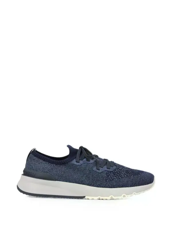 Brunello Cucinelli Knit Lace-up Sneakers