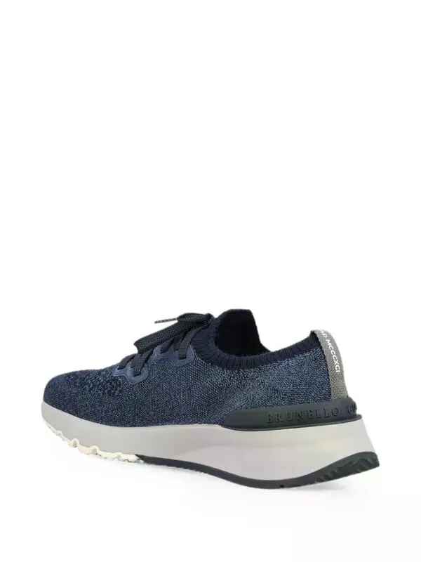 Brunello Cucinelli Knit Lace-up Sneakers