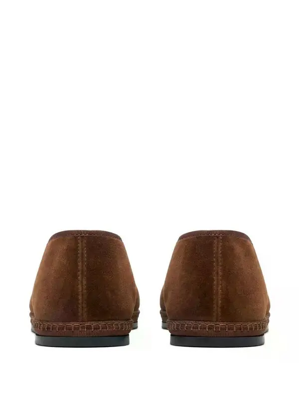 SCAROSSO William Iv Velvet Slippers - Brown