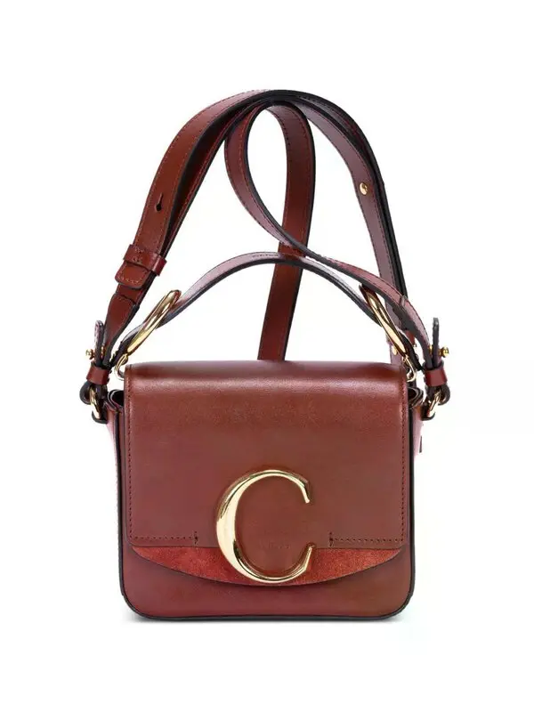 Chloé Mini C Shoulder Bag - Brown