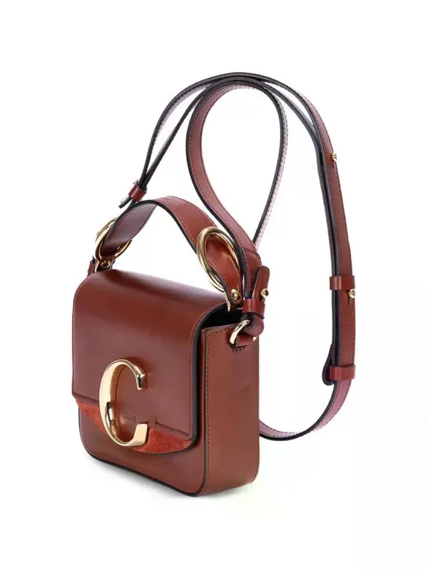 Chloé Mini C Shoulder Bag - Brown