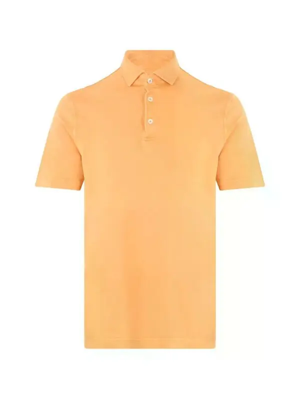 Fedeli Short-sleeve Polo Shirt - Orange