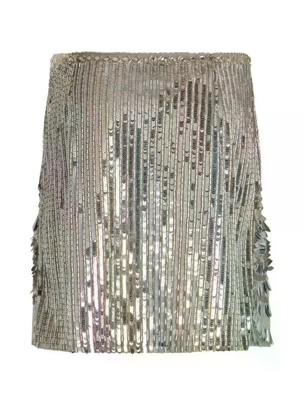 Alberta Ferretti Sequin Embellished Mini Skirt