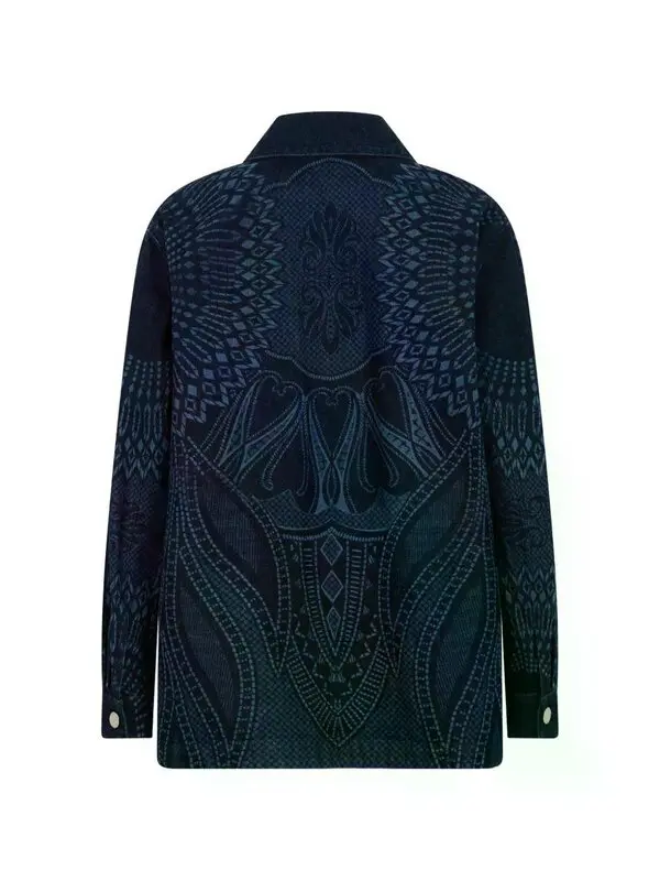 Alberta Ferretti Jacquard Denim Jacket