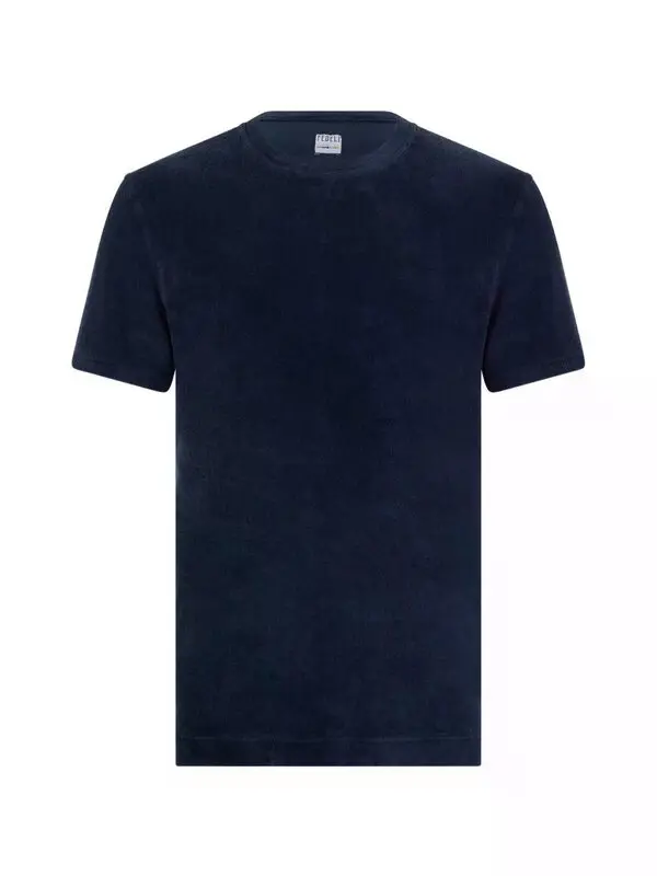 Fedeli Short-sleeve Crew-neck T-shirt - Blue