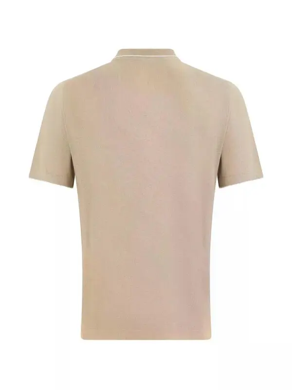 Fedeli Short-sleeve Button-up Shirt - Neutrals