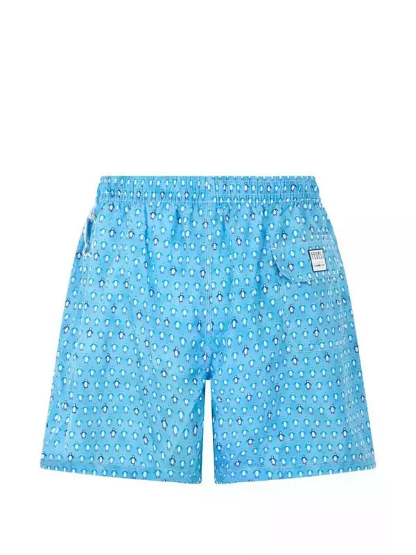 Fedeli Penguin Print Swim Shorts