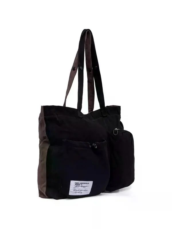 Karl Lagerfeld Logo-patch Pocket Tote Bag