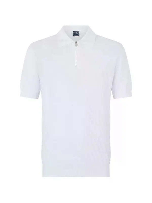 Fedeli Zip-fastening Knit Polo Shirt