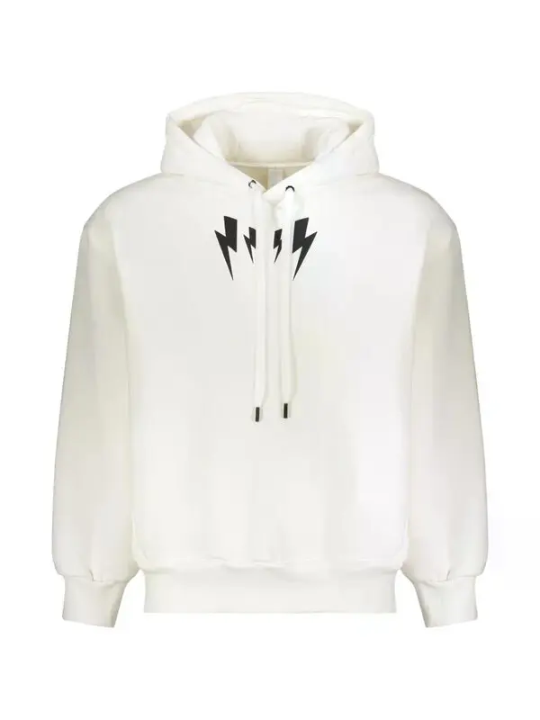Neil Barrett Graphic Print Drawstring Hoodie
