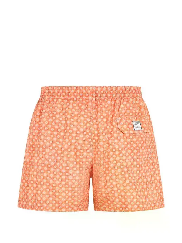 Fedeli Patterned Swim Shorts