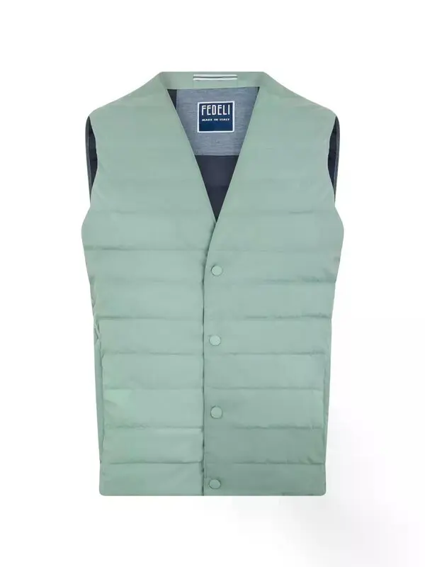 Fedeli Quilted V-neck Vest