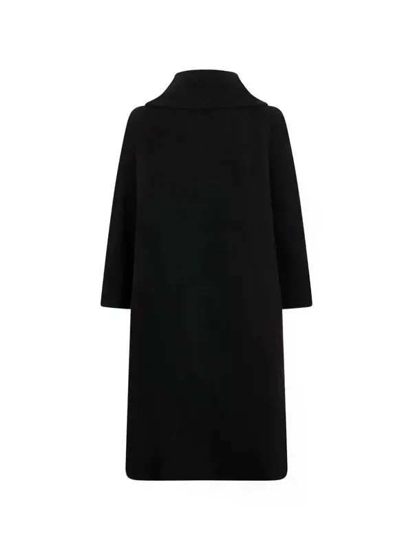 Moschino Elegant Logo-button Flared-sleeve Coat