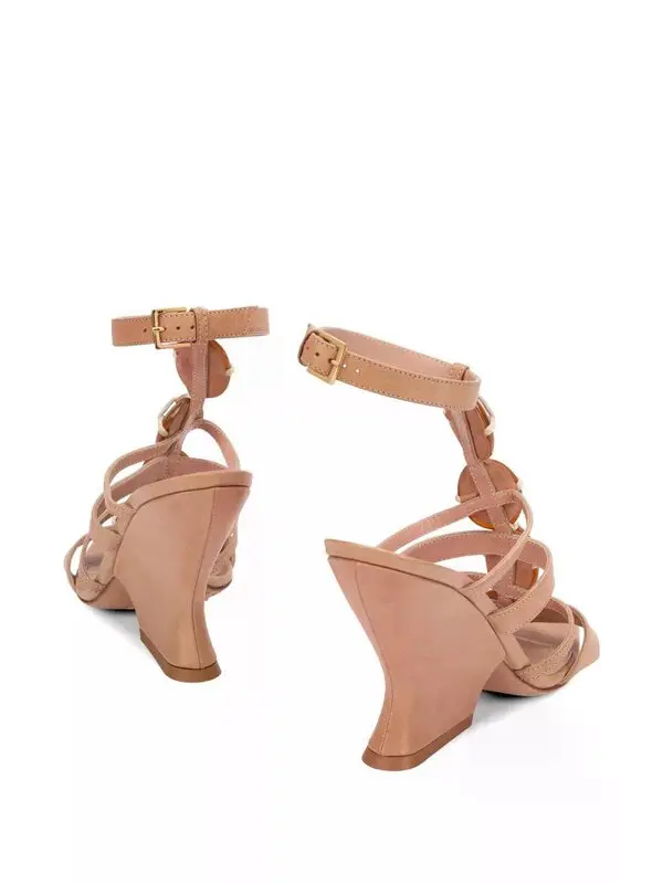 Alberta Ferretti Sculptural Heel Sandals
