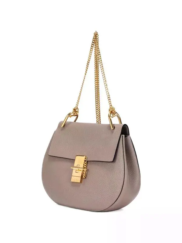 Chloé Drew Shoulder Bag - Grey