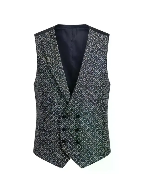 ROBERTO VINCENTI Geometric Print Waistcoat