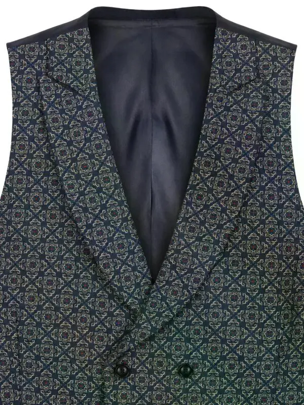 ROBERTO VINCENTI Geometric Print Waistcoat