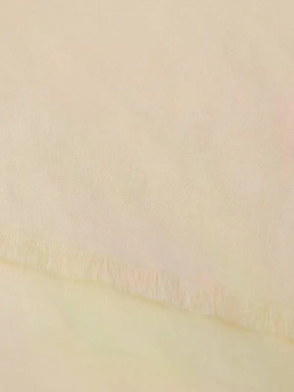 Roberto Cavalli Monogram Frayed Scarf