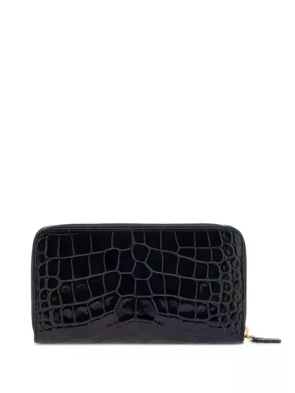 Roberto Cavalli Croc-effect Zip-around Wallet