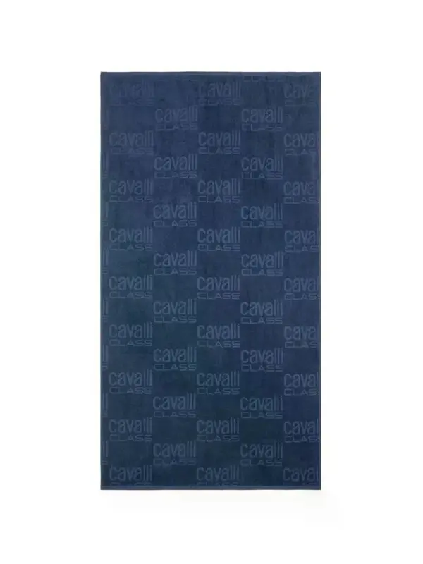 Roberto Cavalli Logo-jacquard Beach Towel
