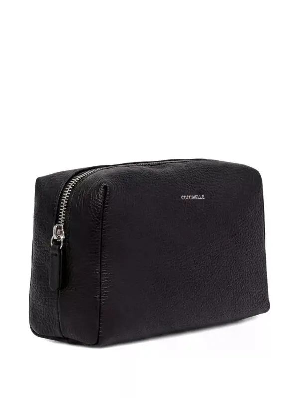 COCCINELLE Grained Leather Make-up Bag