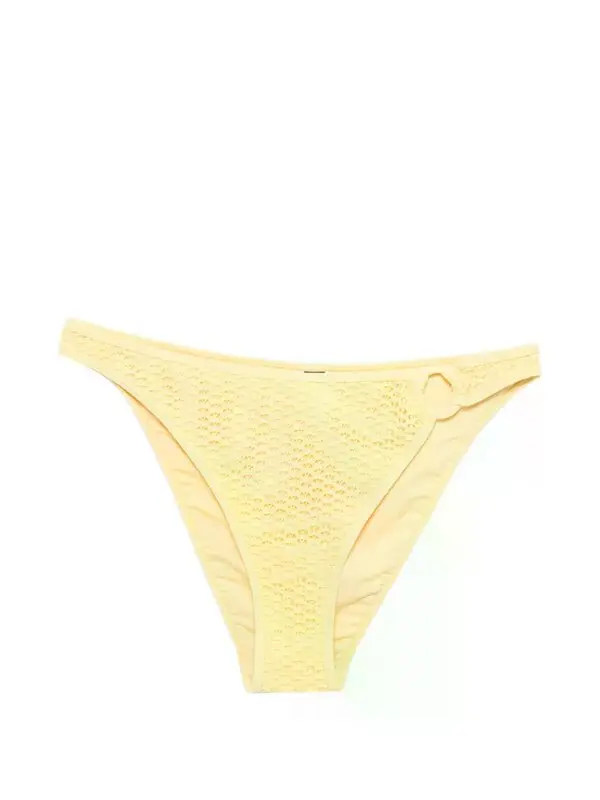 Karl Lagerfeld Crochet Ring Detail Bikini Bottoms - Yellow