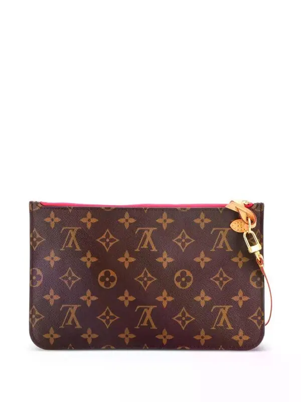 LOUIS VUITTON Monogram Canvas Large Pouch - Brown
