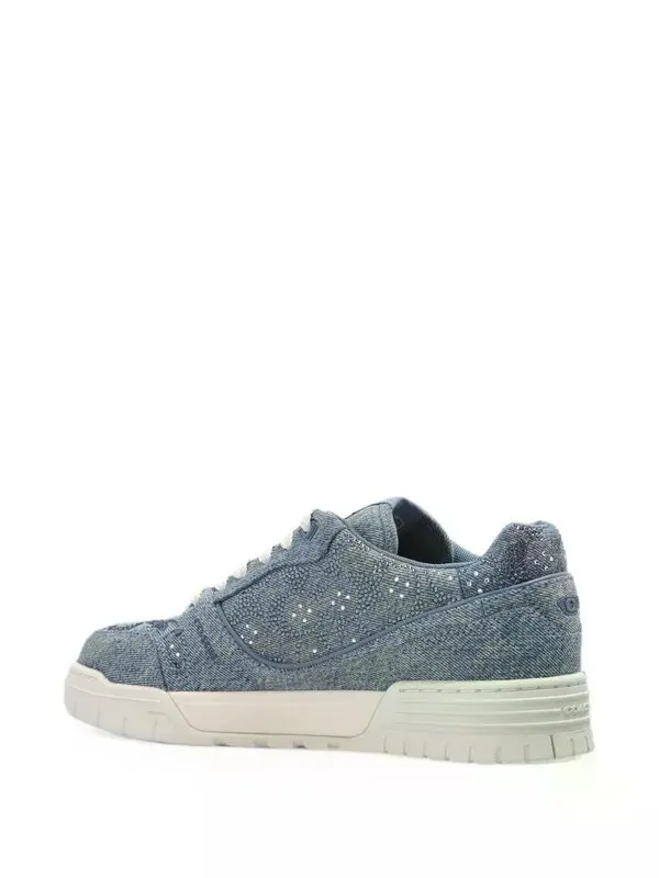 COACH Sequin-embellished Denim Sneakers