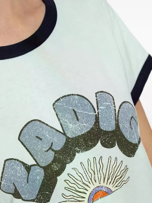 Zadig&Voltaire Walk Logo-print Ringer T-shirt - Blue