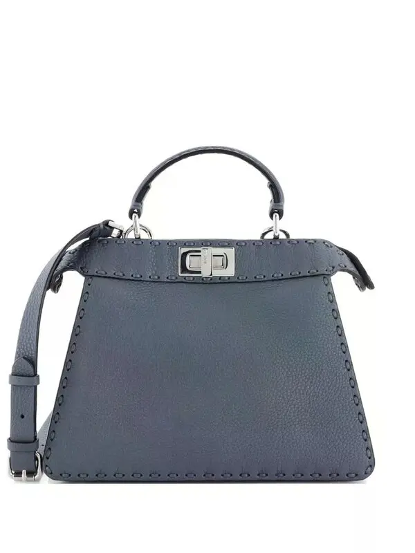 Fendi Selleria Peekaboo Iseeu Bag Small Satchel - Grey